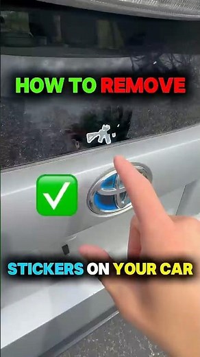 How To Remove Stickers on Your Car Easily & Safely #cardetailingtips