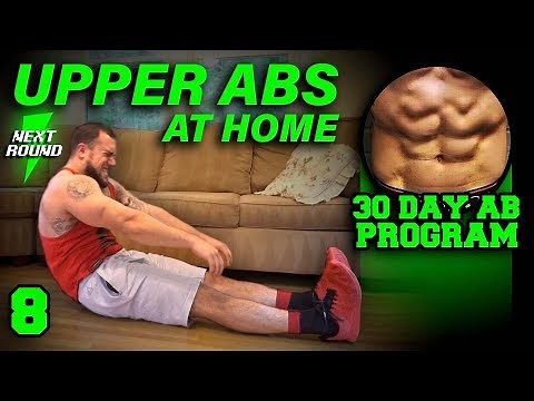 Upper Abs Workout At Home | 30 Days to Six Pack Abs for Beginner to Advanced Day 8
