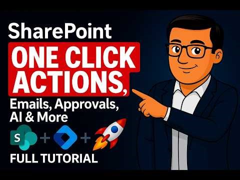 SharePoint Quick Steps Column Tutorial (FULL) (NEW) | Automate Emails, Approvals & AI
