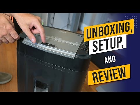 Aurora 120 Sheet Paper Shredder - Setup and Review