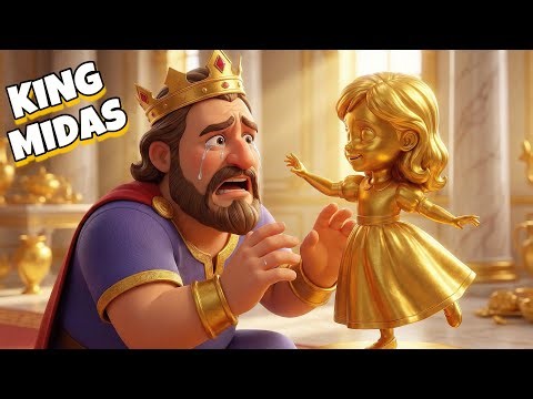 King Midas & the Golden Touch 🏆✨ Magical Fairytale Story with Song 🎶 3d Animation Cartoon Movie