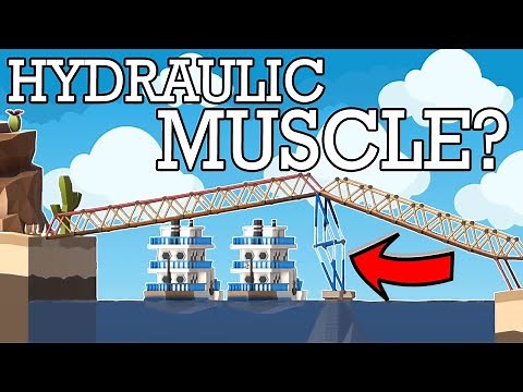 The MYTHICAL HYDRAULIC MUSCLE is born! Poly Bridge 2 solutions explained by a real engineer!
