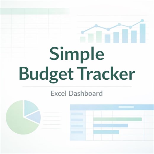 Simple Budget Tracker Excel – Monthly Income & Expense Dashboard - Etsy Canada