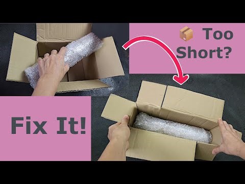 How to Resize a Cardboard Box Easily | Smart Trick to Make a Box Longer | DIY Box Hack