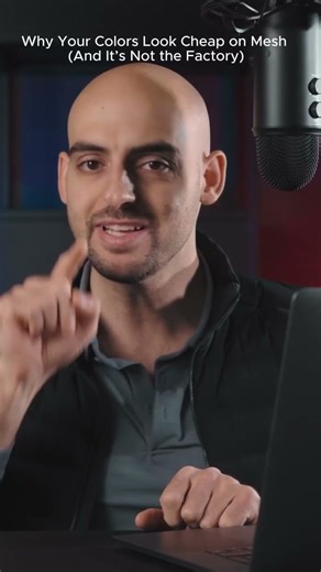 Why Your Colors Look Cheap on (Mesh And It’s Not the Factory) #shorts