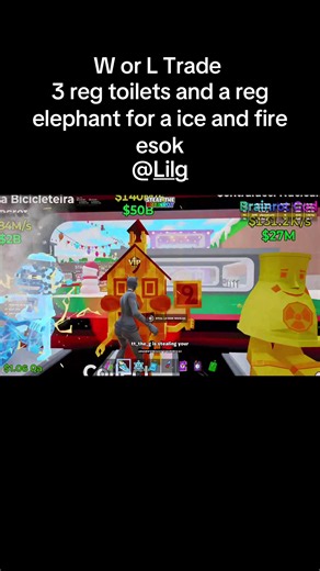 W or L Trade Ice and Fire Esok! #stealthebrainrot #trading #fyp #trending #stb