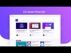 How to Display Your Blog Posts Beautifully using EA Smart Post List