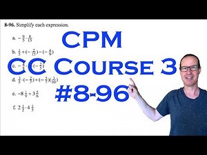 CPM CC3 Chapter 8 Problem 96