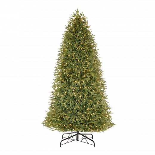 Check The Home Depot's Q&A Before Buying: Home Accents Holiday 9 ft Jackson Noble Fir LED Pre-Lit Artificial Christmas Tree with 1500 Color Changing Micro Dot Lights