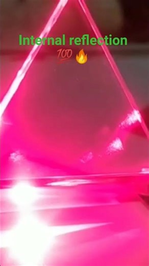 concept of internal reflection 🔥💯🔥🔥 through prism #subscribe