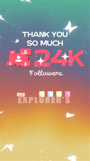 1.1K views · 16 reactions | Grateful for the journey with 24,000 incredible followers! 朗 Here's to celebrating milestones and looking forward to many more adventures together. Thank you so much dear followers and supporters for all your support and patronage to The Explorer's Channel! 殺 #TheExplorersChannel #24KFollowers #RoadTo30K | The Explorer's Channel | Facebook