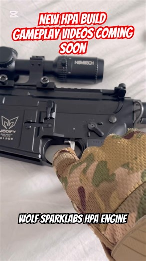 50 RPS Airsoft gun. New Hpa Build with Wolf Sparklabs HPA Engine