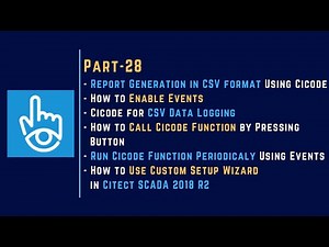 028 | CSV Report Generation with Cicode in Citect SCADA 2018 R2 |