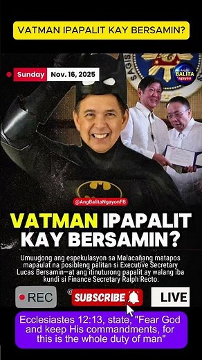 VATMAN IPAPALIT KAY BERSAMIN? #viralvideo #news