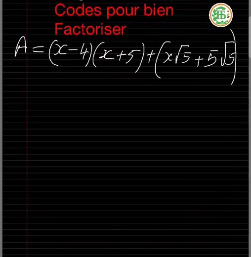 17K views · 339 reactions | MATHS : 3eme [BEPC] FACTORISATION 陼VIDEO N⁰3 #fosopiq Partageons svp. | FONDATION FOSOPIQ | Facebook