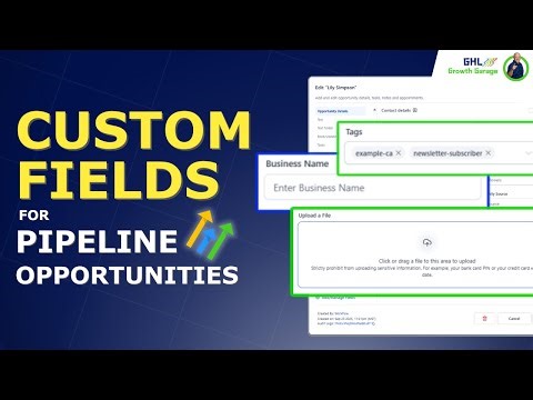 How to Create Custom Fields for Pipeline Opportunities in GoHighLevel