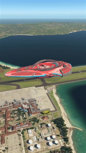 red spaceship take off | Horace J. Watson