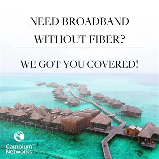 Need broadband like stable and fast connectivity without fiber? We got you covered! #connectivity #wireless #broadband #highspeed | Cambium Networks