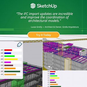 Enhanced interoperability ensures data integrity and less rework when importing and exporting with SketchUp. | SketchUp
