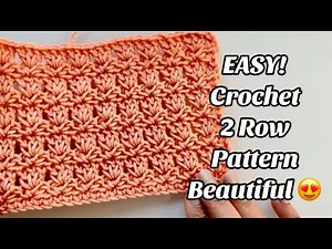 CROCHET PRIMROSE STITCH! 2 ROW PATTERN Easy Step by step Tutorial for Blankets & More US TERMS