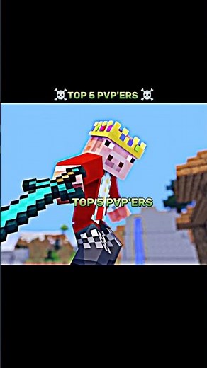 ☠️ TOP 5 PVP'ERS ☠️|| #shorts #minecraft #technoblade #dream #yessmartyple