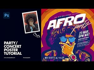 How to Design an Abstract Party Poster 💯🔥😍👍