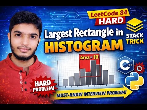 Largest Rectangle in Histogram | LeetCode 84 HARD | Monotonic Stack Explained