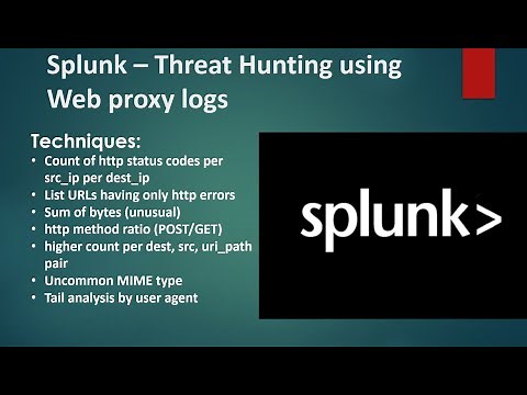Splunk - Threat Hunting with Web proxy logs #splunk #threathunting #SOC #splunkuser #splunkpoweruser