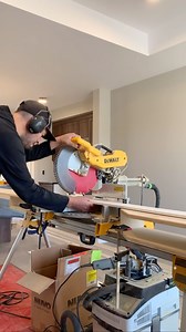 How I do joints in baseboard. Butt joint with a biscuit, and glue. Nice and clean 👌 @sencobrands nailer @dewalt_ca mitre saw @festoolcanada dust extractor | Beaver Creek Customs