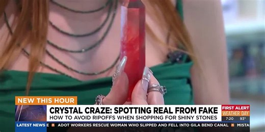 How to differentiate real crystals from fake