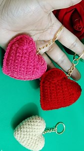 3.5K views · 21 reactions | Crochet Heart! ❤️臨 Very Easy and Very Beautiful  Crochet heart keychains, Perfect gift for someone special! ✨⚡⚡ ​. . #reels #reelsvideo #reelsviralシ #fblifestyle #crochet #knitting #handmade #diy #art #heart #crochetheart #viral #viralpost #viralvideo #reelstrending #alamara | Alam Ara | Facebook
