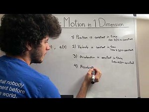 Physics 101 - Chapter 2 - Kinematics