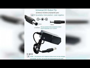 Review: 5V 2A DC Power Supply Adapter 10W AC/DC Wall Plug Adapter 100V-240V AC to DC 5 Volt 2A...