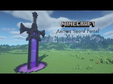 Minecraft || How to Make an Ancient Sword Portal || Tutorial || Nether sword portal