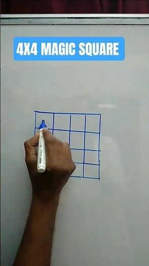 How to solve 4x4 magic square || 4X4 magic square #shorts #puzzle #square #maths