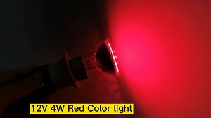 Watch MR16 12v 4w led red color light bulb on Amazon Live