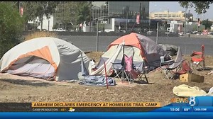 Anaheim declares emergency at homeless riverbed camp