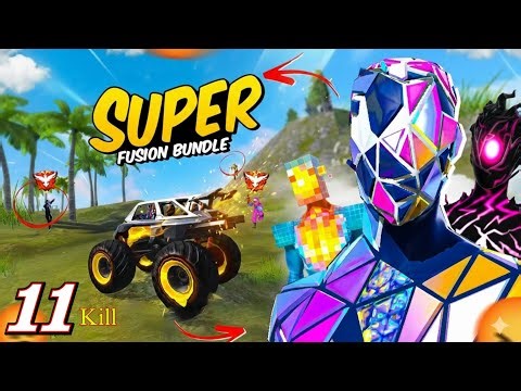11 Kills 💪 M4A1+MP40 🔥99% Headshot Rate ⚡| super fusion bundle gameplay | FreeFire