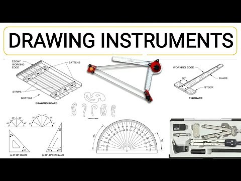 Engineering Drawing Instruments, Drawing Instruments for beginners, Drawing Instruments and material