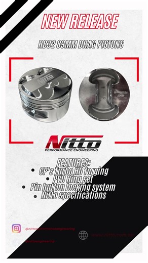 19 reactions | *NEW RELEASE* New pistons to suit the RB30 3.2L...