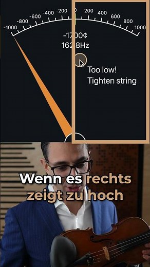 Geige stimmen mit App (für absolute Anfänger)