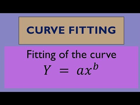 Curve Fitting || Method of least Squares || Fitting of curve y = ax^b