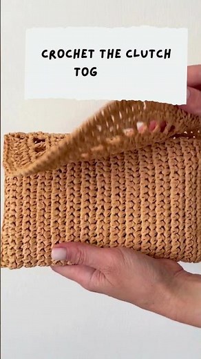 Trendy summer bag 2025 Crochet Raffia clutch step-by-step tutorial #crochet