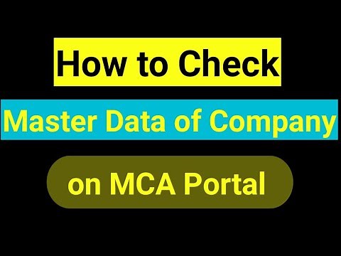 How to check Company Master Data on V3 portal 2024?