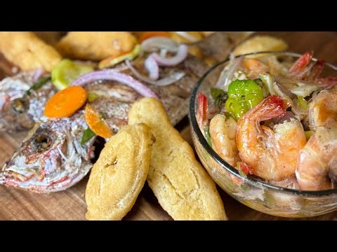 Treat yourself to an Extravagant Yellowtail Snapper meal with 🇯🇲 Festivals and pickled veggies