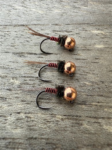 3 Pack - Red Copper John Euro-style Nymph - Etsy