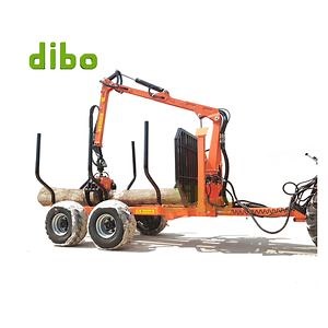 [Hot Item] CE Approved ATV Agriculture Machine Hydraulic Grapple Log Trailers Agriculture Equipment Log Grabbing Crane Trailer