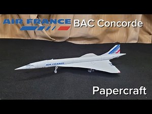 AIR FRANCE CONCORDE PAPERCRAFT 1:144