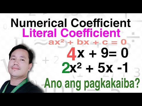 Numerical Coefficient | Literal Coefficient
