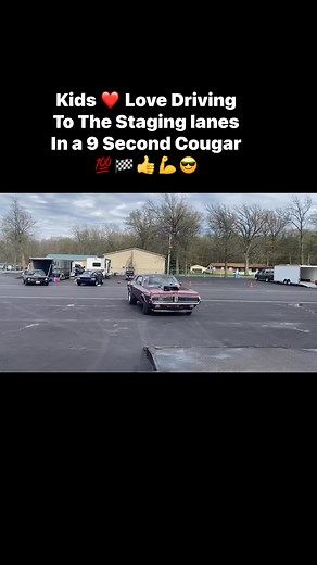 121K views · 3.2K reactions | This is my daughter Izzy’s first ride to the staging lanes, now she wants to do it every time I go up to make a run, when do you think she’s gonna be driving this Cougar? #dragracing #leafspring #351cleveland | Tim Halstead | Facebook